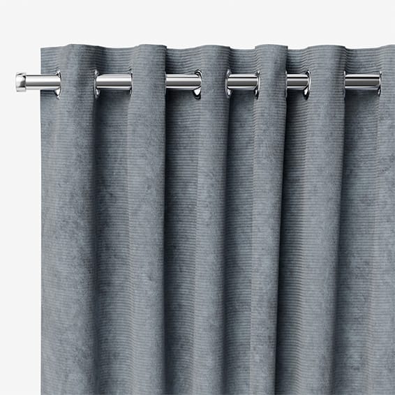 Alva Blue Grey Curtains