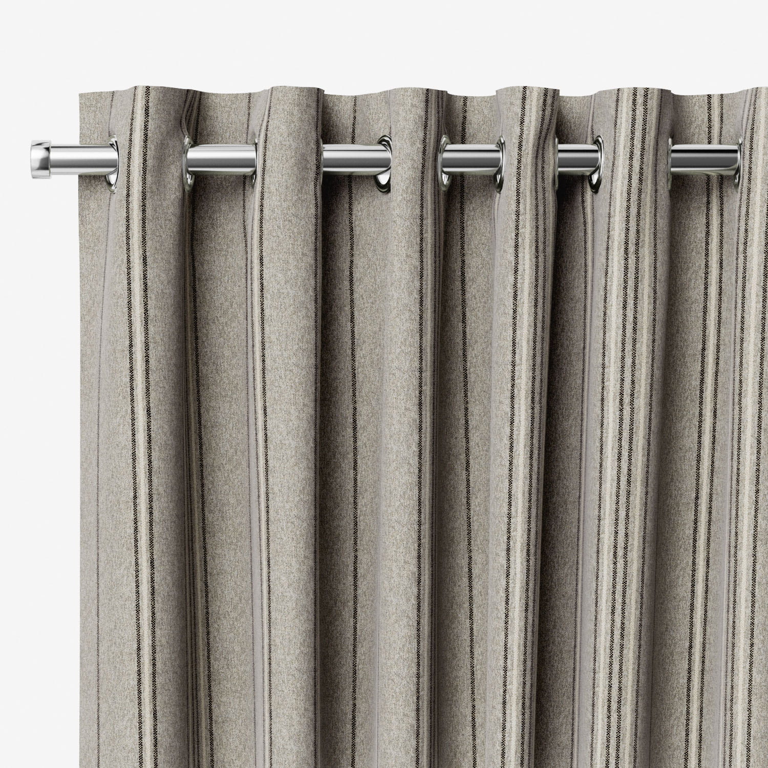 Taylor Slate Stripe Curtains