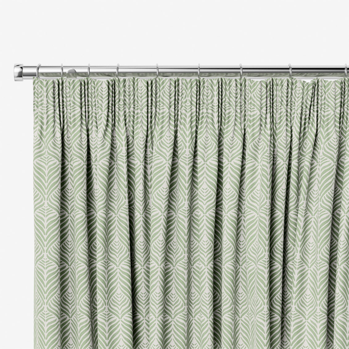 Quill Feather Sage Curtains