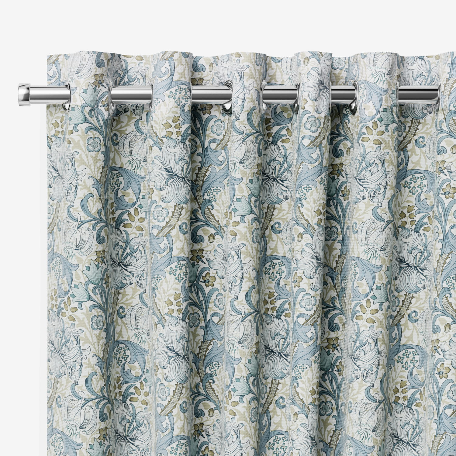 William Morris Golden Lily Powder Blue Curtains