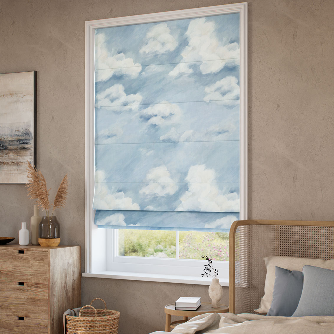 Air Cloud Roman Blind