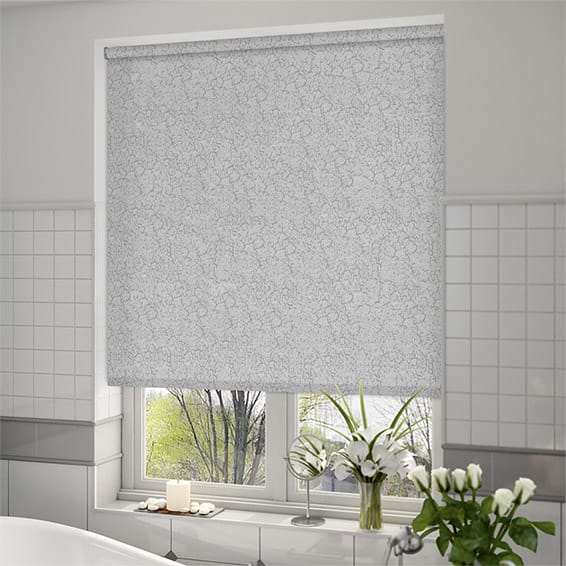 Alicante Blackout Marble Silver Roller Blind