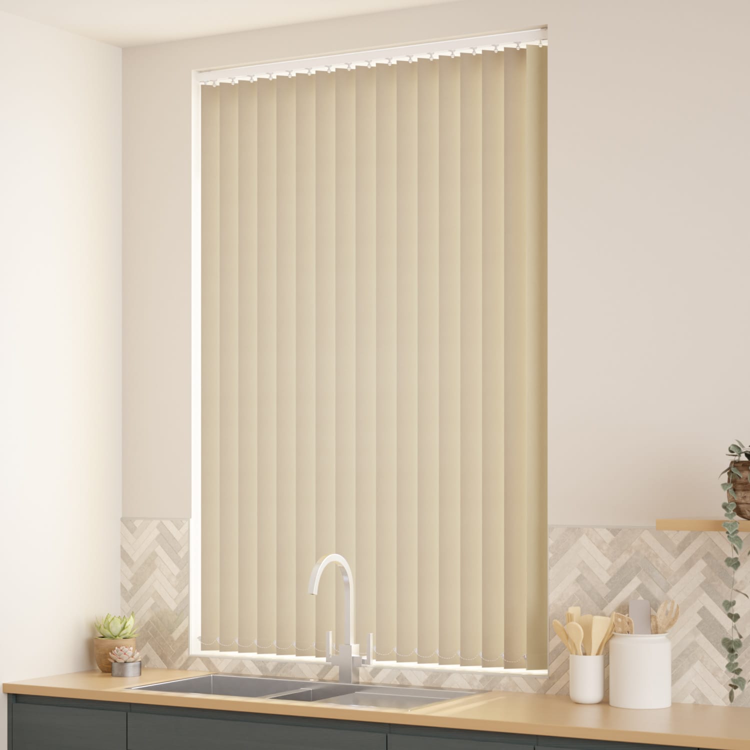 Amalfi Beige Vertical Blind