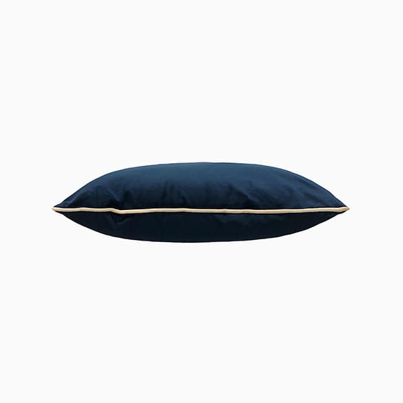 Athena Velvet Indigo & Fawn Cushion