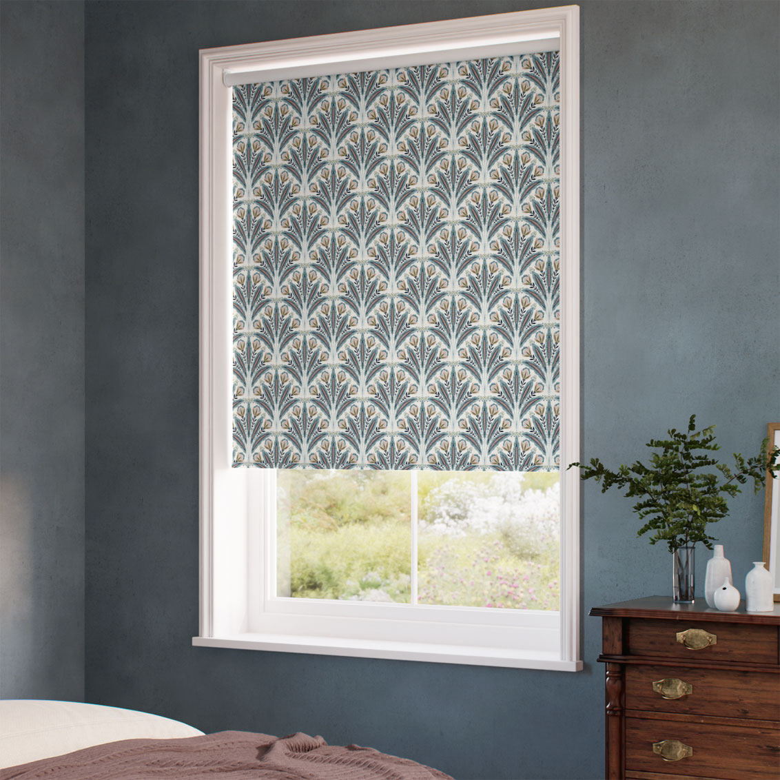 Attingham Mineral Blush Roller Blind