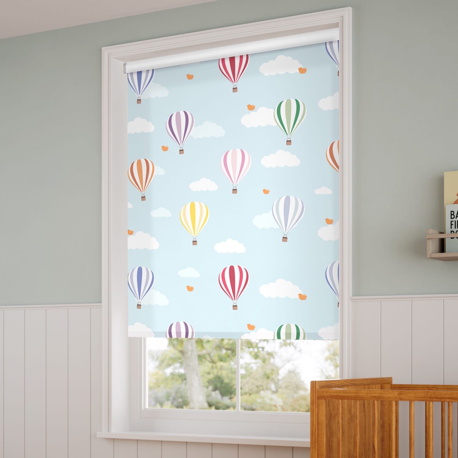 Balloons Flying High Blackout Roller Blind | Blinds 2go