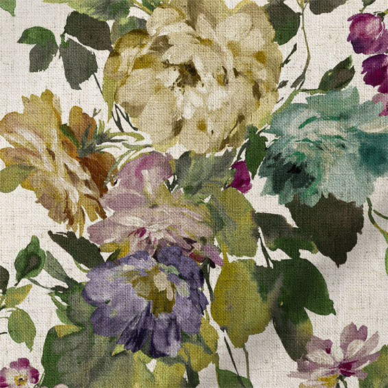 Bloom Mulberry Roman Blind