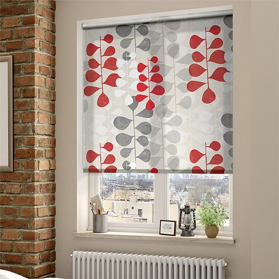 Twist2Go Blooming Meadow Ruby Roller Blind
