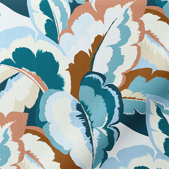 Calathea Azure Rust Roman Blind