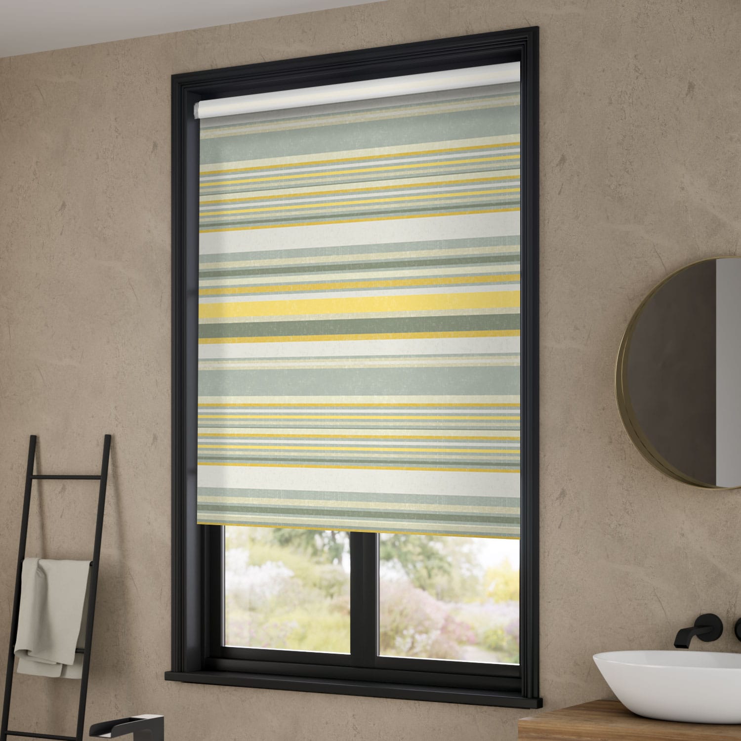Calcutta Stripe Sunshine Roller Blind