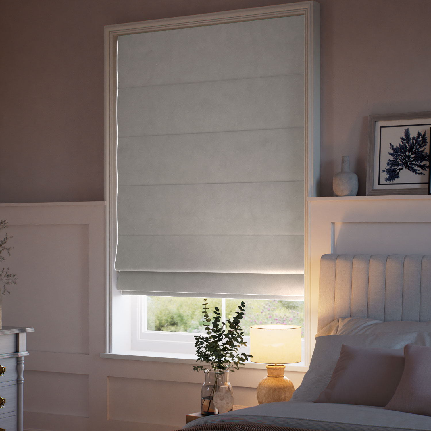 Cambridge Velvet Blackout Cloud Roman Blind