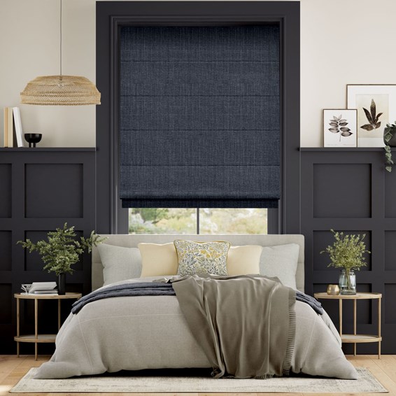 Cavendish Navy Roman Blind | Blinds 2go