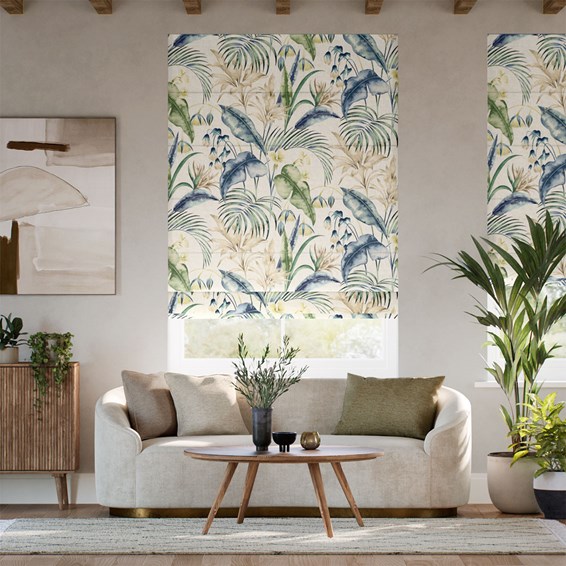 Cedella Azure Roman Blind