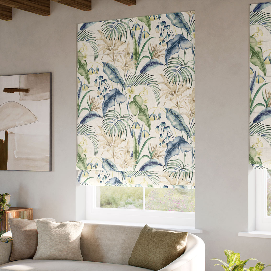 Cedella Azure Roman Blind