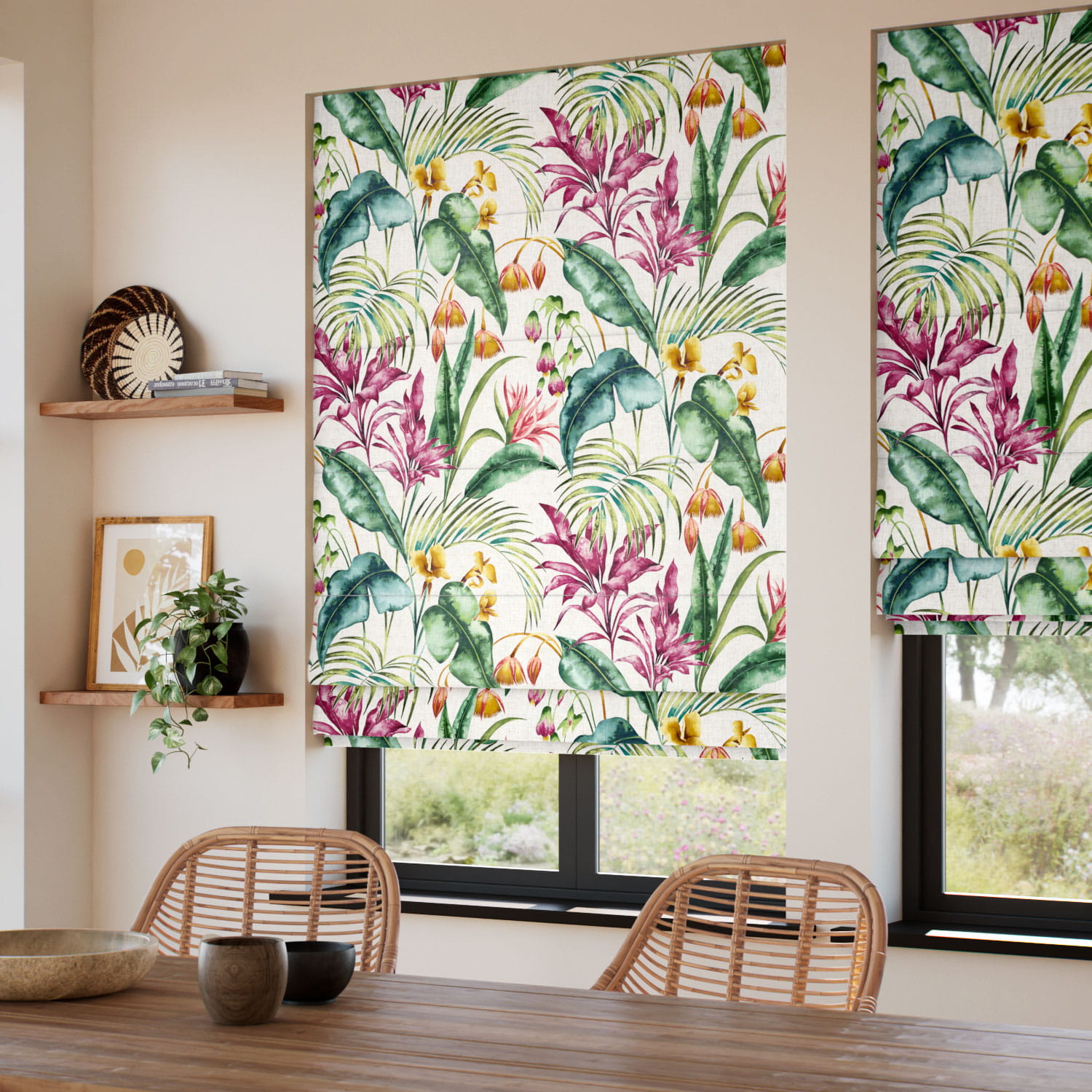 Cedella Tropical Roman Blind