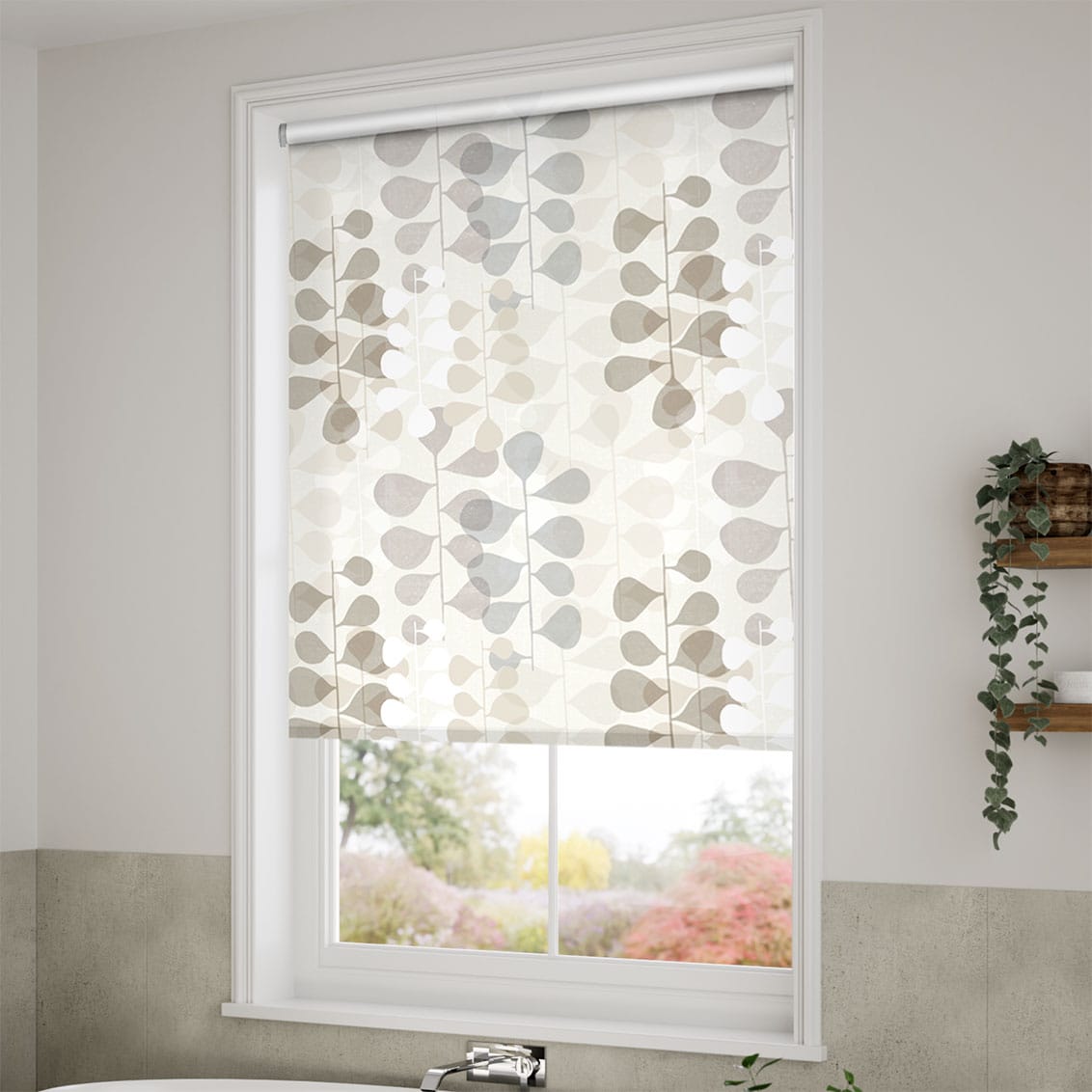 Choices Blooming Meadow Linen Neutral Roller Blind