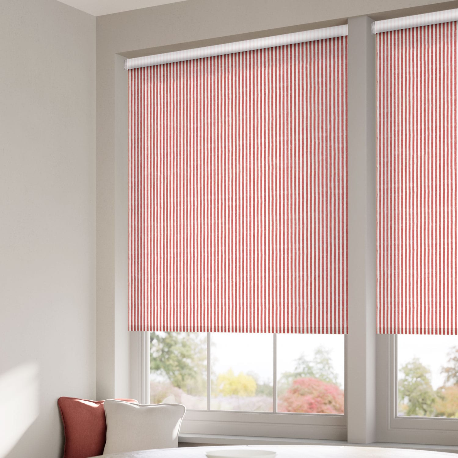 Choices Ella Stripe Strawberry Roller Blind