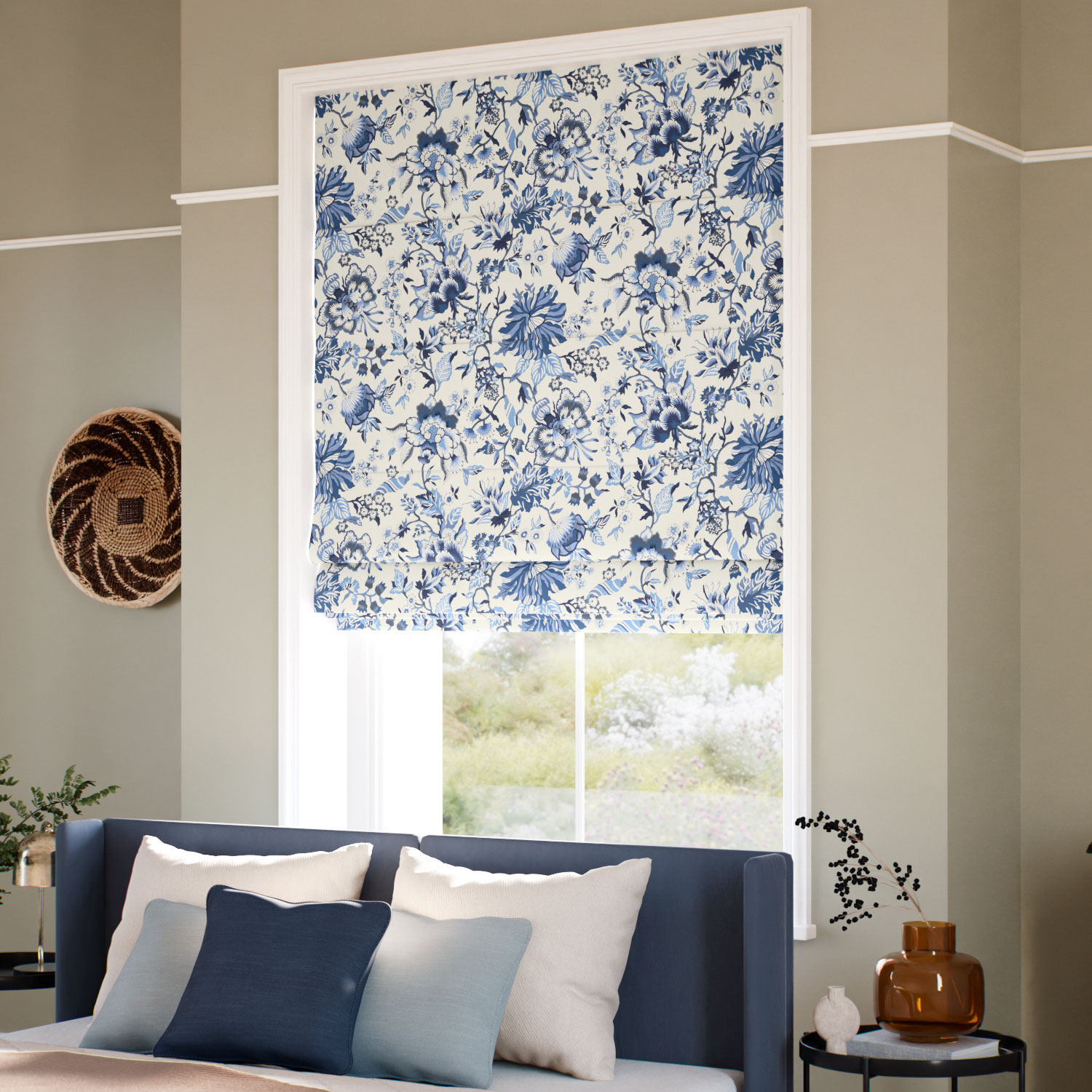 Christelle Yale Blue Roman Blind