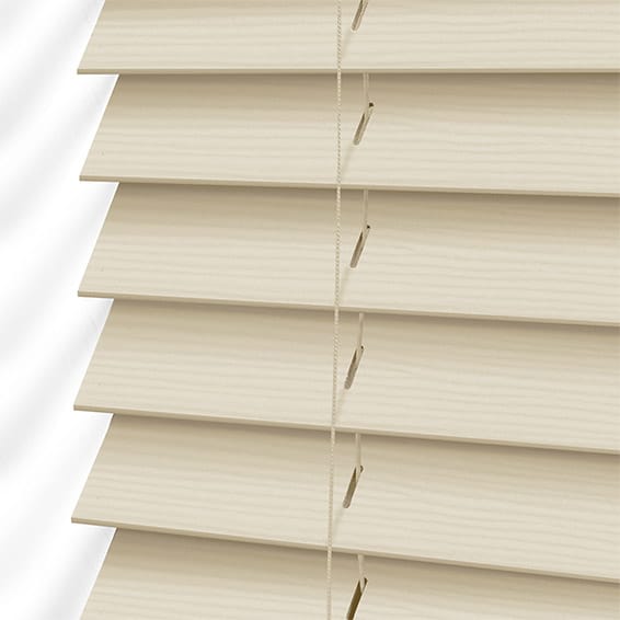 Classics Simply Cream Faux Wood Blind - 50mm Slat | Blinds 2go™