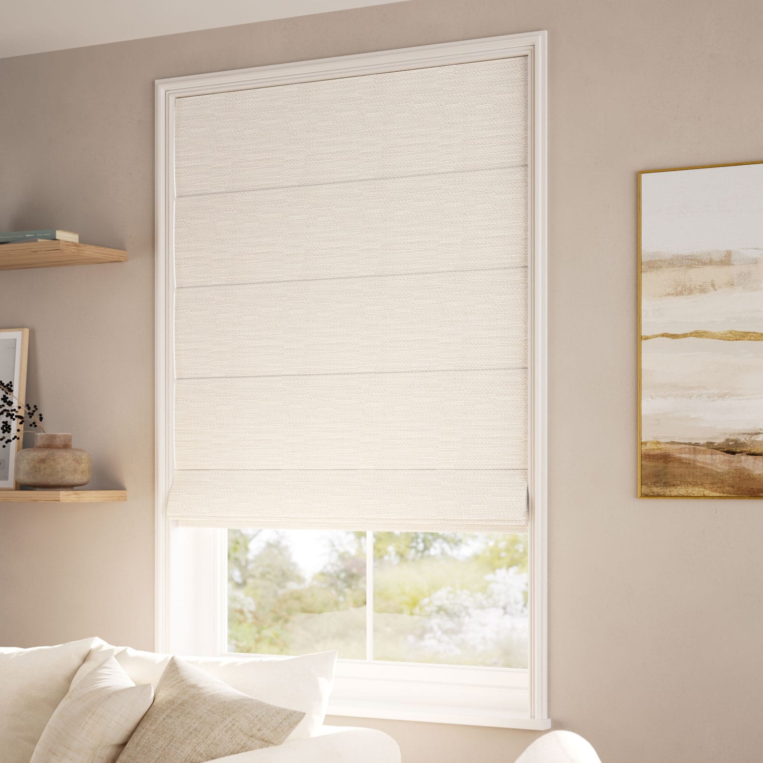 Cleo Shell Roman Blind