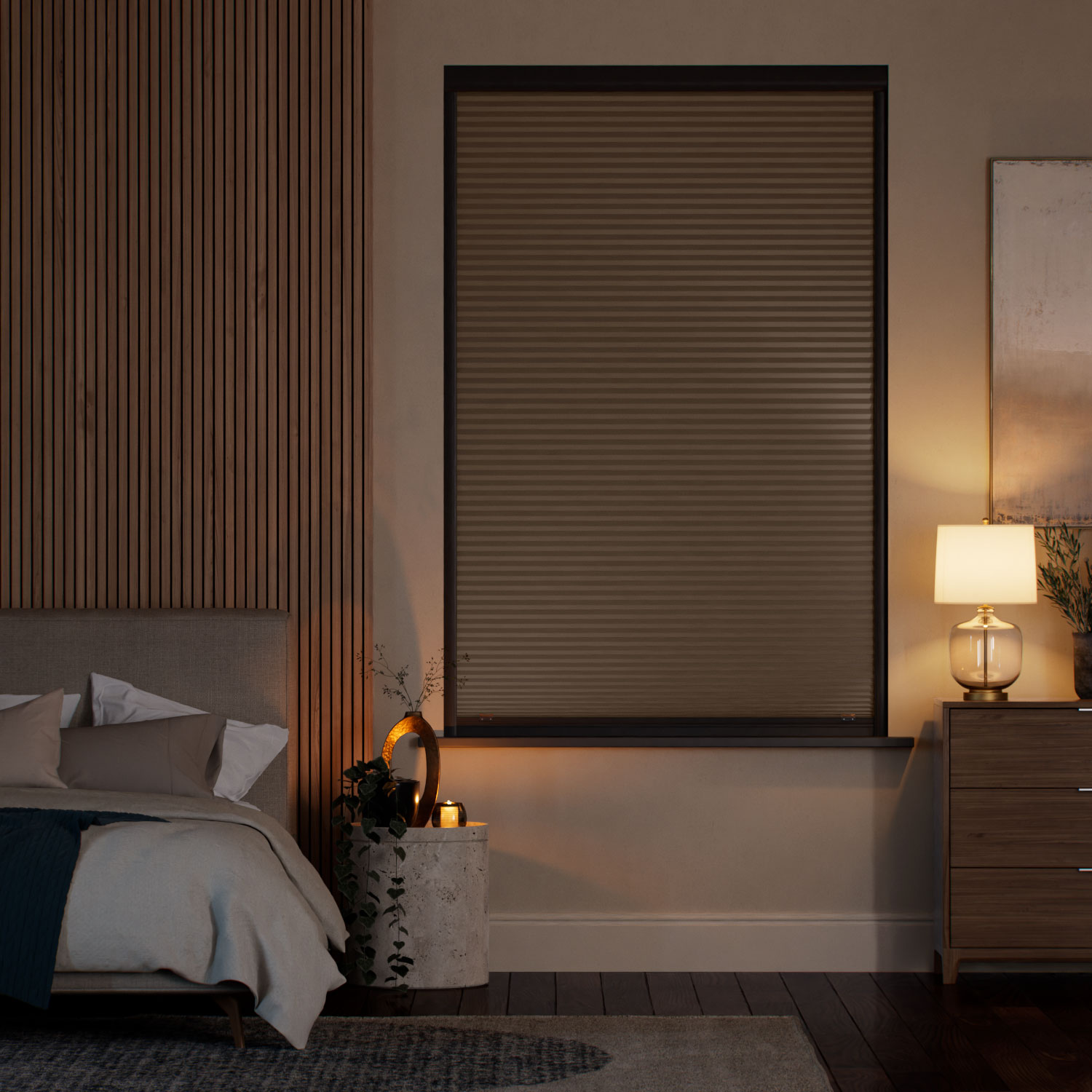 Click2Shade Complete Blackout Chocolate Thermal Blind
