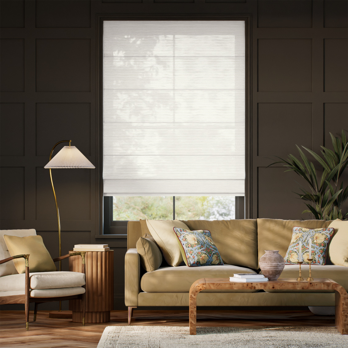 Colorado Ivory Roman Blind