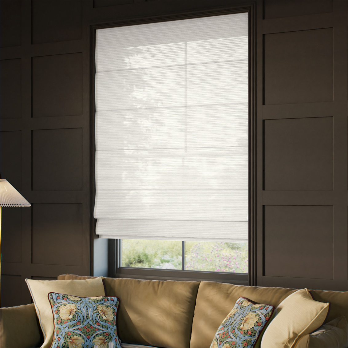 Colorado Ivory Roman Blind