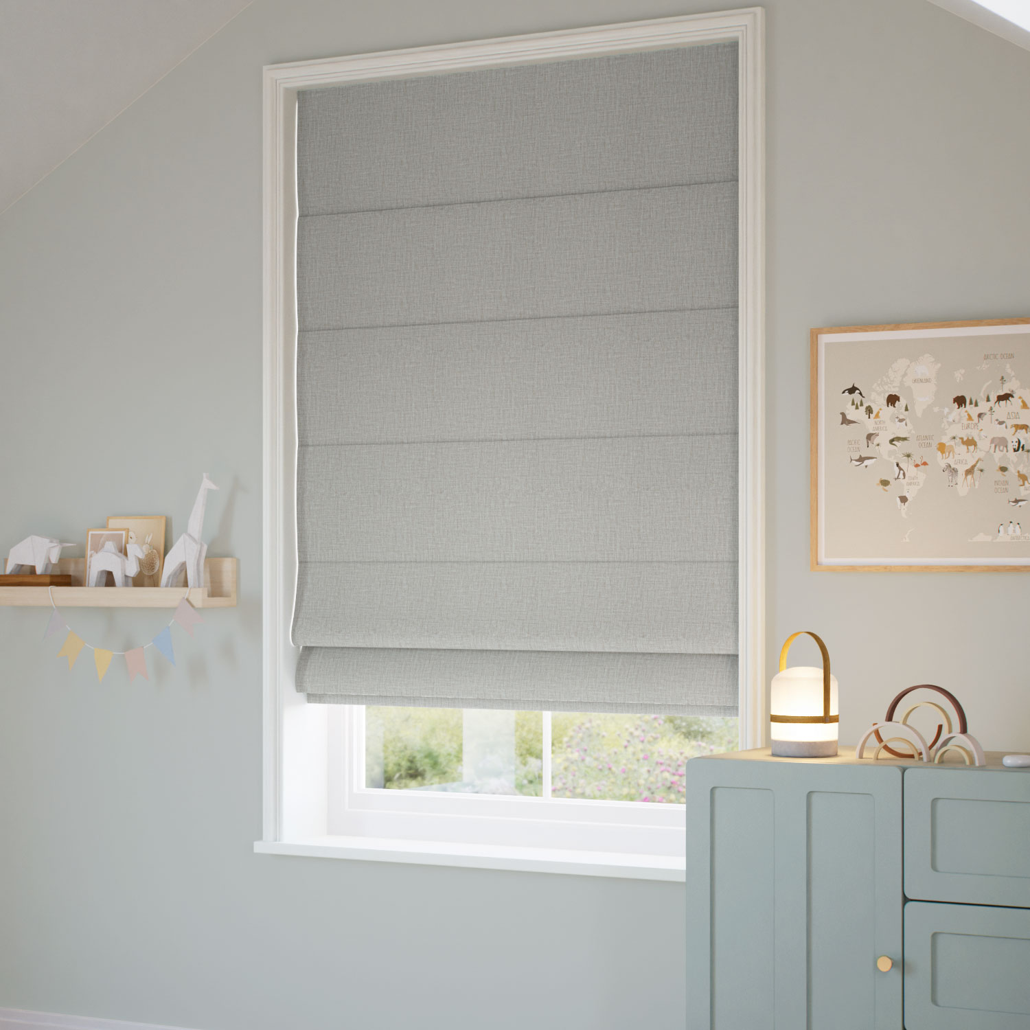 Columbia Stone Roman Blind