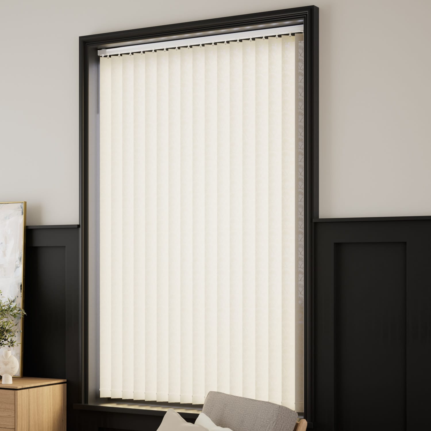 Concha Cream Vertical Blind