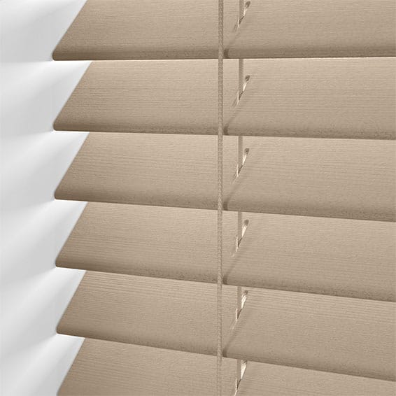 Cosmopolitan Taupe Grey Wooden Blind - 50mm Slat