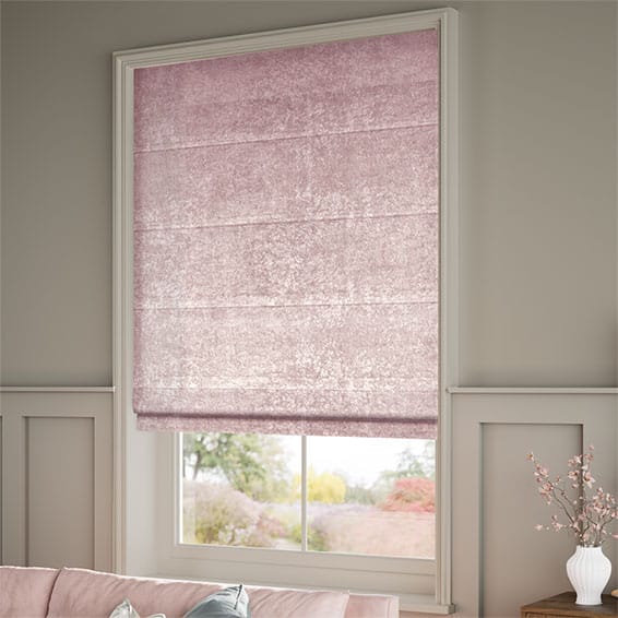 Crushed Velvet Quartz Roman Blind | Blinds 2go