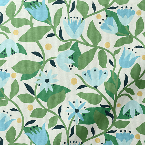 Dancing Daisies Forest Curtains