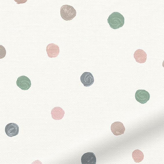 Dotty Dots Blossom Roman Blind