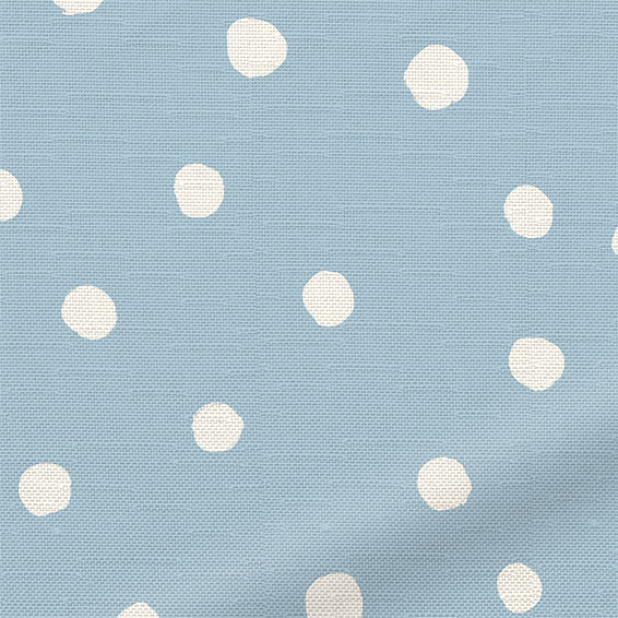 Dotty Dots Sky Blue Curtains