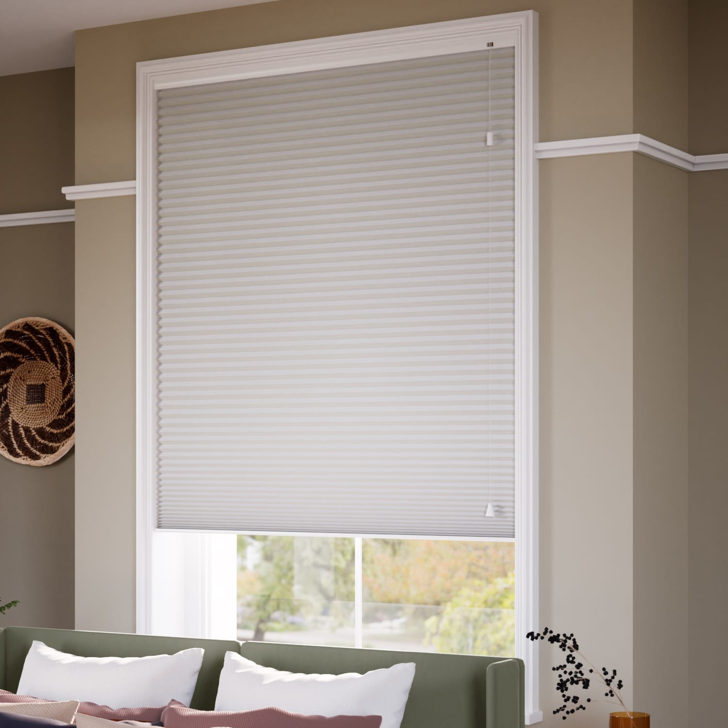 Double DuoShade Ash Grey Thermal Blind