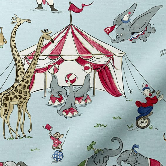 Dumbo Sky Blue Roman Blind