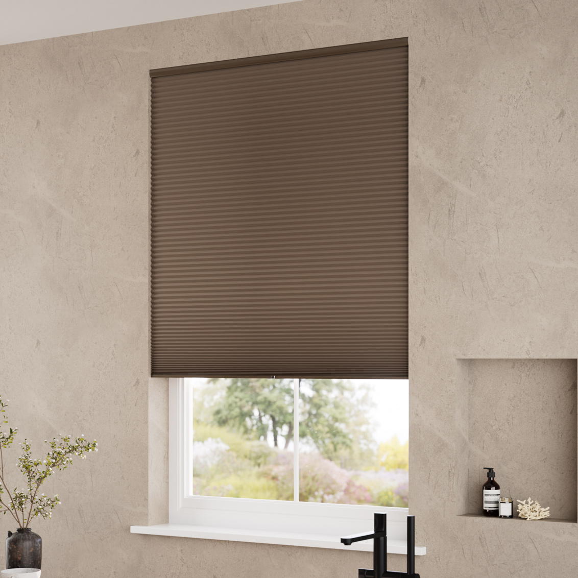 DuoShade Cordless Chocolate Thermal Blind