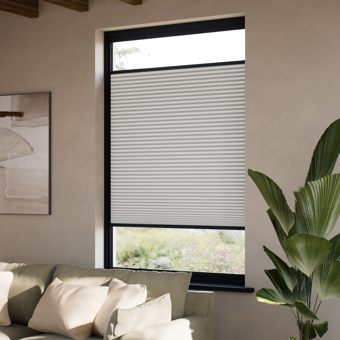 Stick On DuoShade Terrazzo Stone Thermal Blind