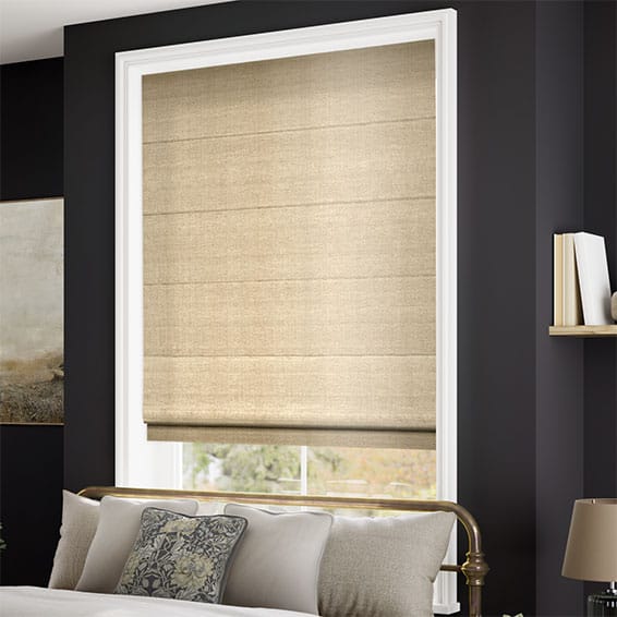 Dupioni Faux Silk Flax Roman Blind | Blinds 2go