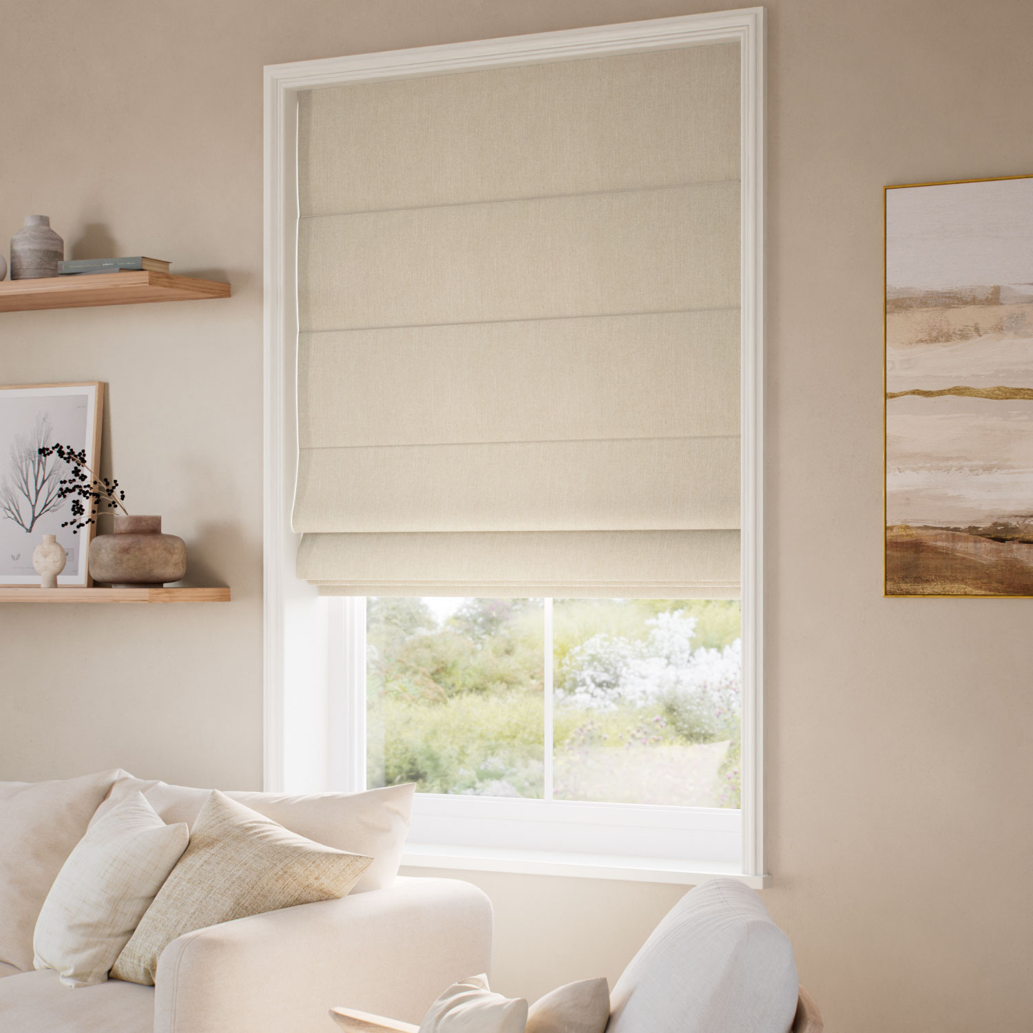 Isabella Natural Roman Blind