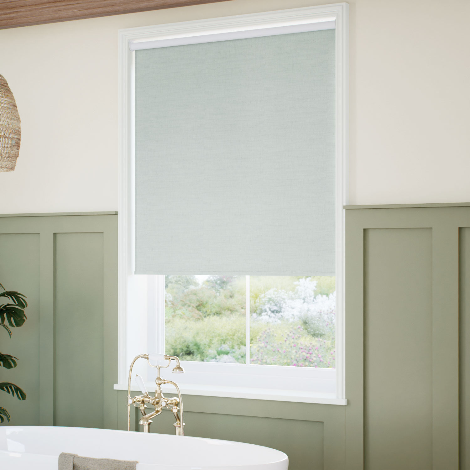 Choices Eco-Friendly Riley Glacier Blue Roller Blind