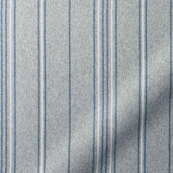 Taylor Blue Grey Stripe Roman Blind
