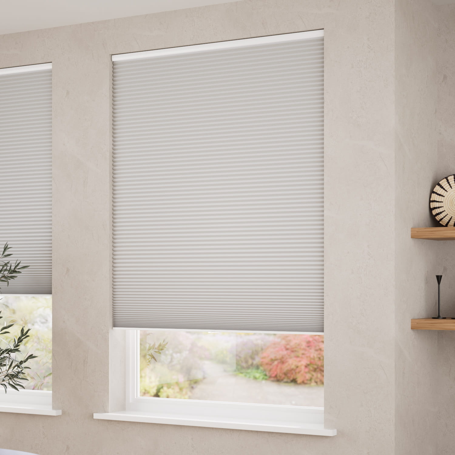 Electric DuoShade Cordless Plume Thermal Blind