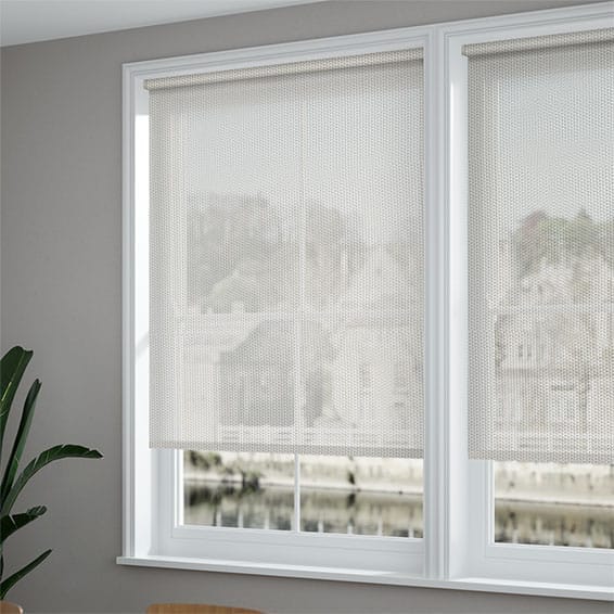 Electric Oculus Pearl Roller Blind