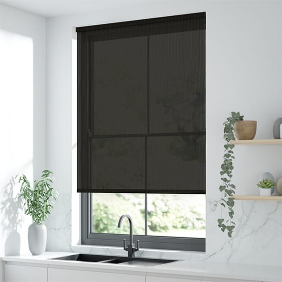 Electric Oculus True Black Roller Blind