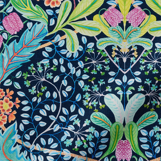 Elm House Nighttime Blue Roman Blind