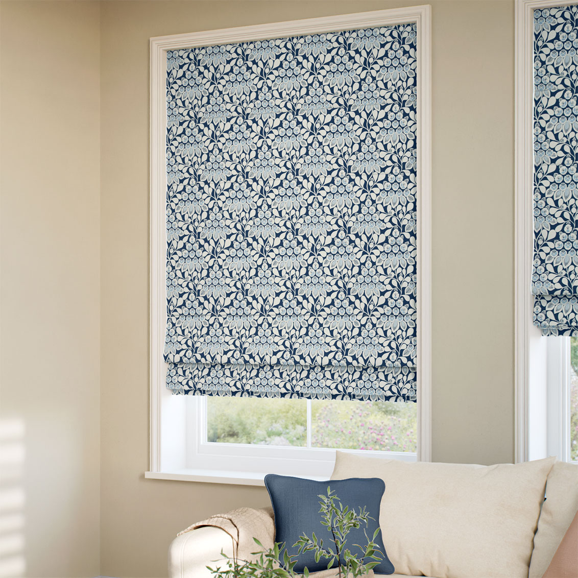 Elsa Midnight Roman Blind