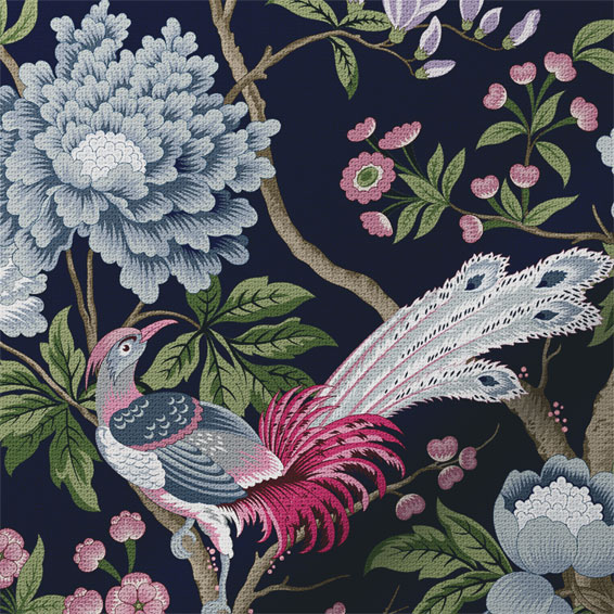 Elysian Paradise Ink Roman Blind