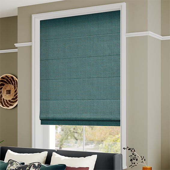 Etta Teal Roman Blind
