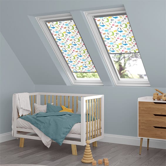 Kids Expressions Animal Magic Chalk Blind for VELUX® Windows | Blinds 2go™